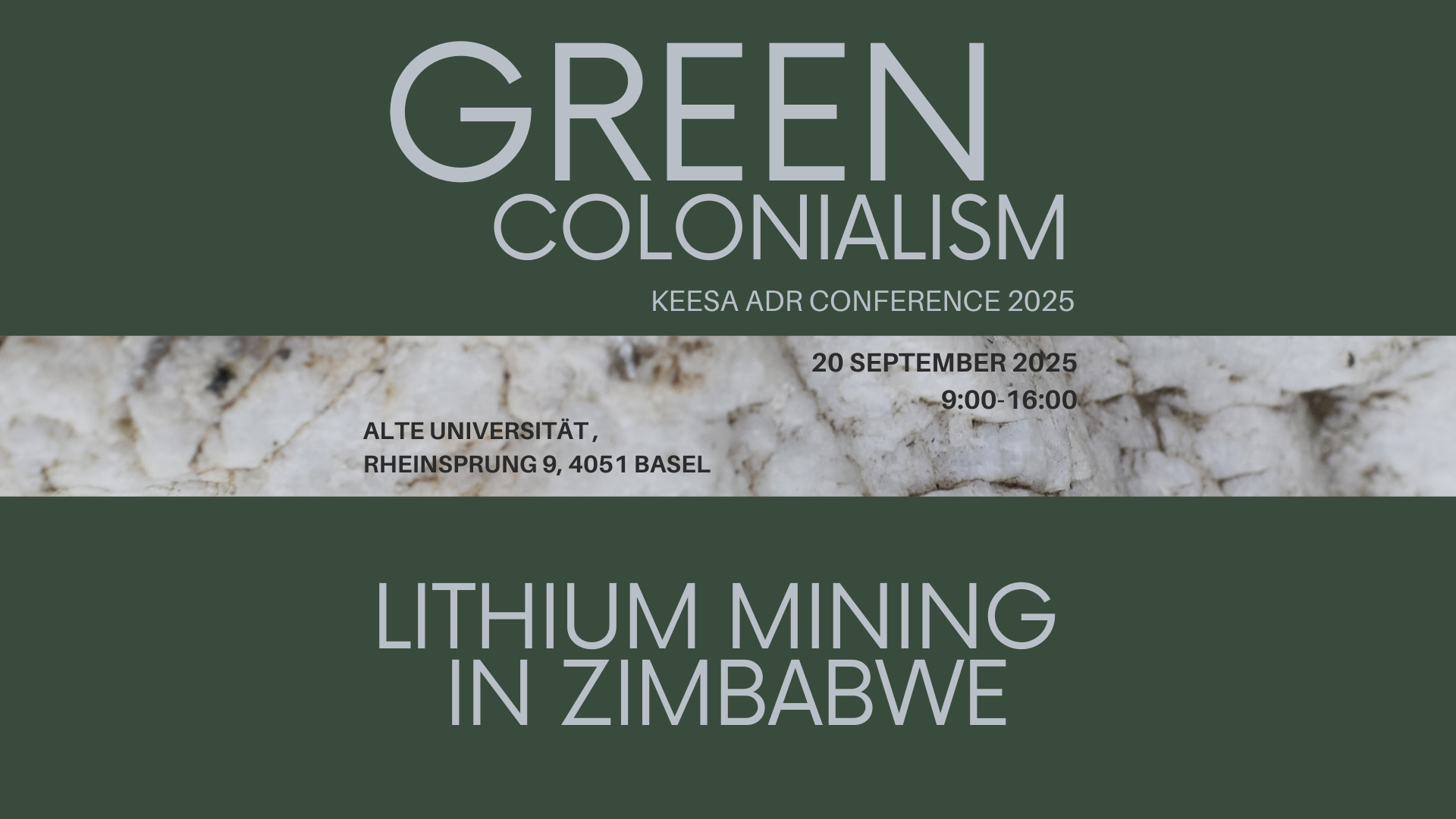 Registration: KEESA ADR Conference "Green Colonialism: Lithium Mining ...